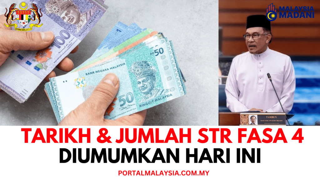 RASMI Semak Tarikh Dan Jumlah Bayaran STR Fasa 4 2024
